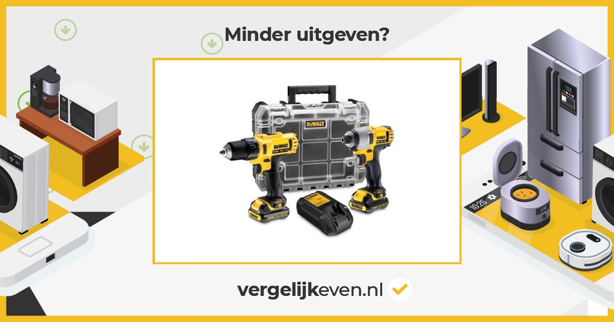 DeWALT DCK211D2T 12V Li-Ion Accu Boor-/schroefmachine (DCD710)&Slagschroevendraaier (DCF815 ...