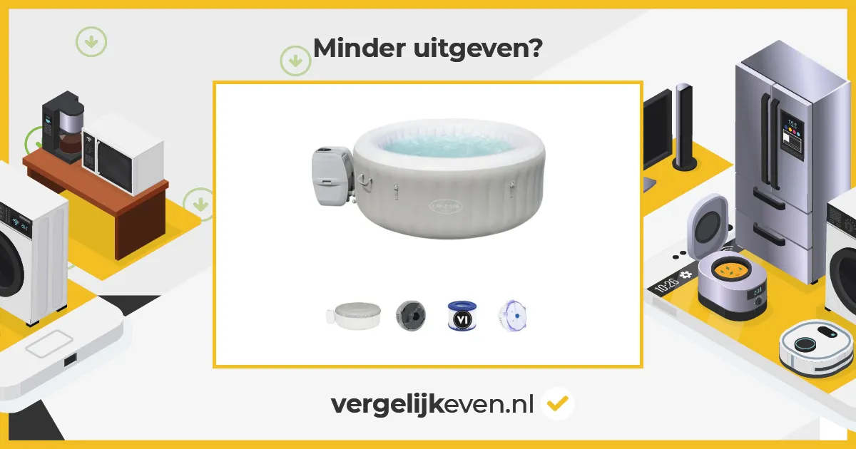 Bestway Lay-Z-spa Tahiti Jacuzzi Opblaasbaar - Rond Bubbelbad voor 2 ...