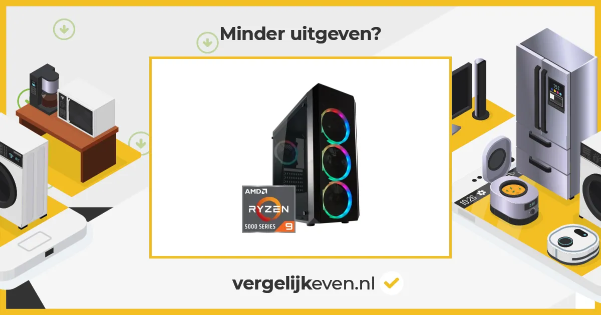 Circular RGB Gaming PC | AMD Ryzen 9 - 5900X | GeForce RTX 3060 | 32 GB DDR4 | 1 TB SSD - NVMe ...